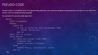 Algorithms, Structure Charts, Corrective and adaptive.ppsx