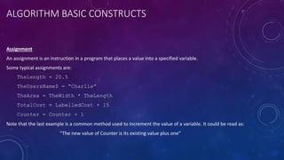 Algorithms, Structure Charts, Corrective and adaptive.ppsx