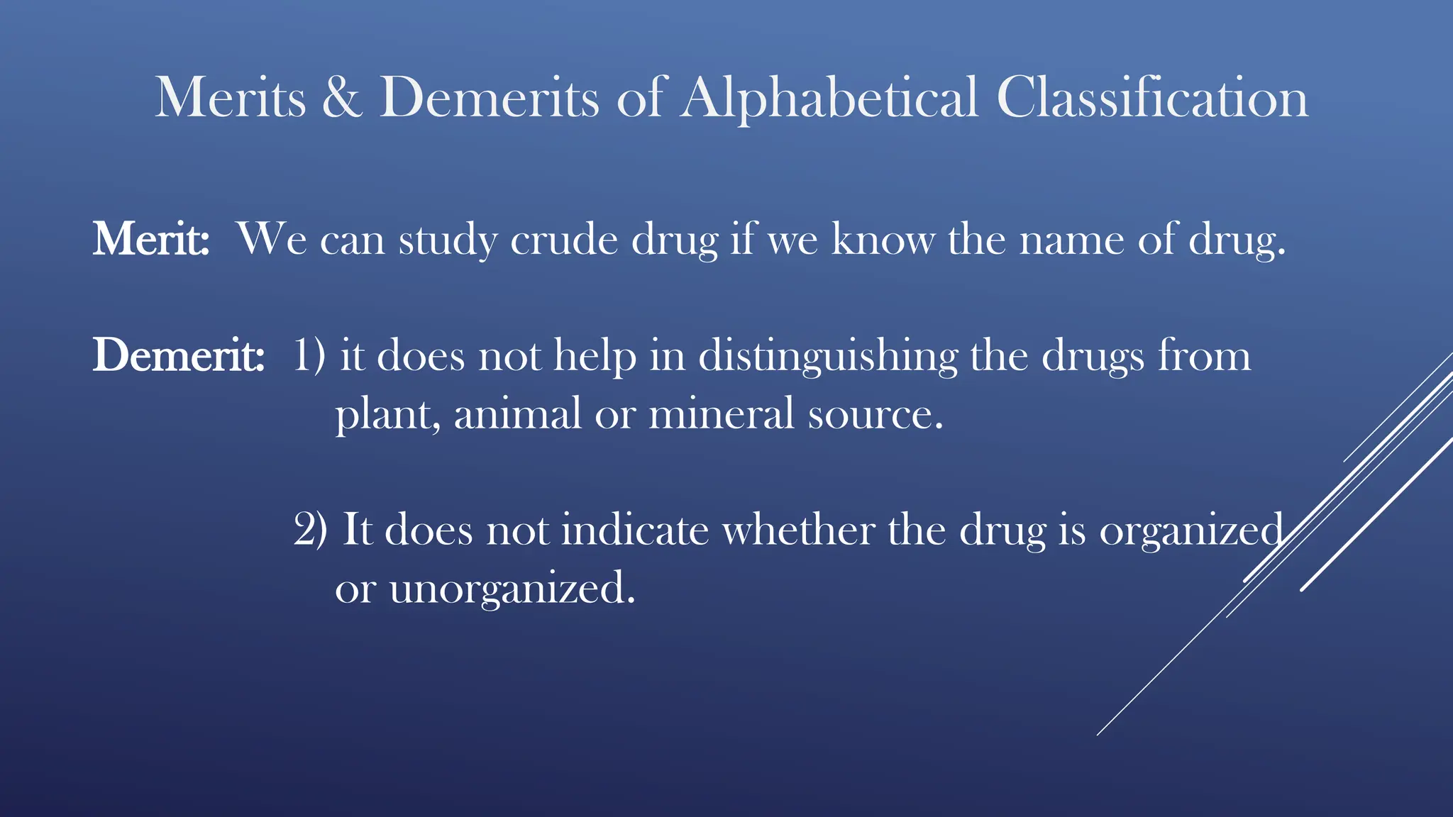 Various systems of classification of crude drugs | PDF