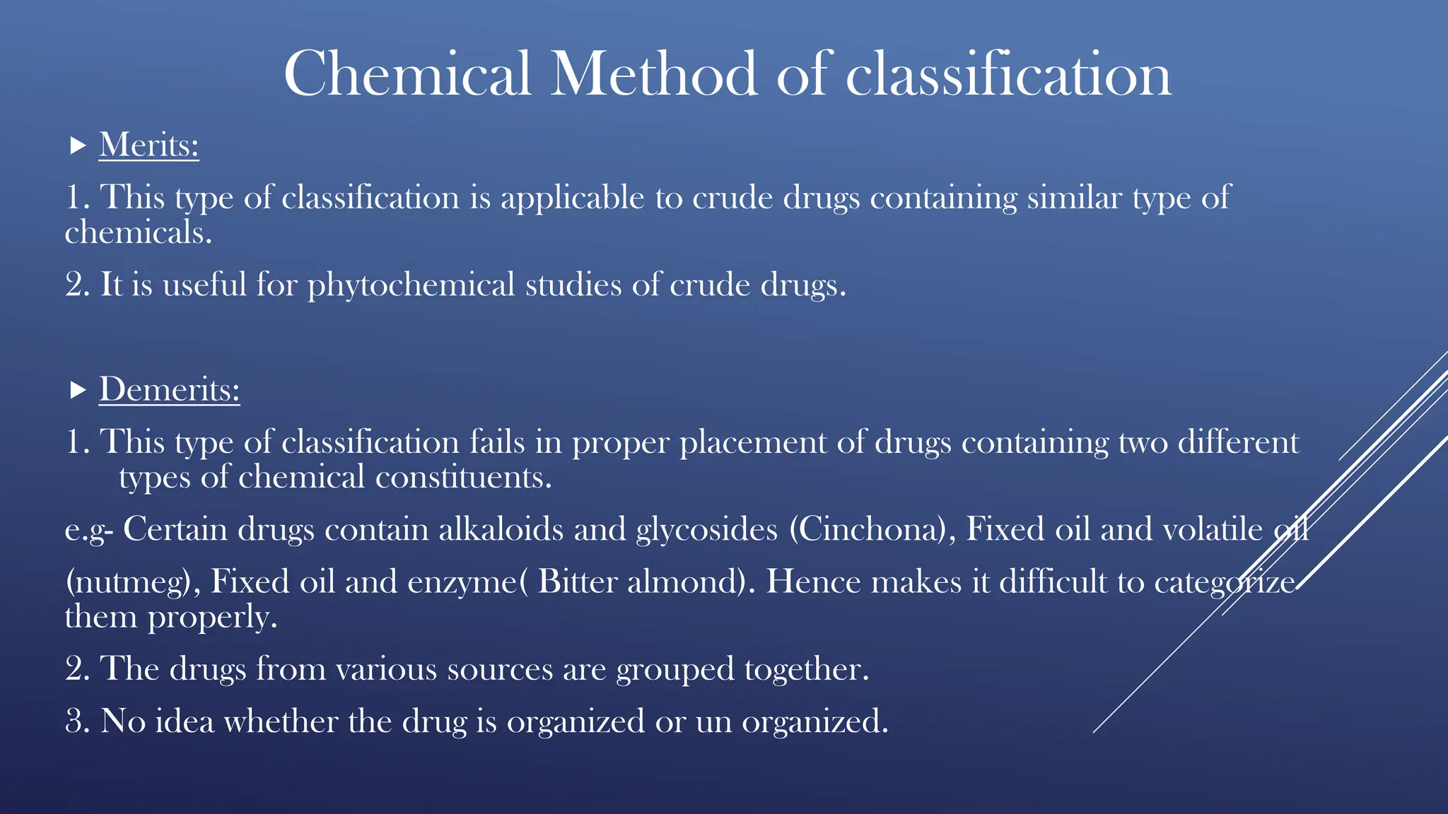 Various systems of classification of crude drugs | PDF