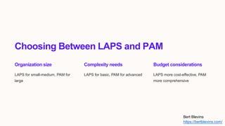 LAPS vs PAM Privileged Access Solutions - Executive Summary | PPTX