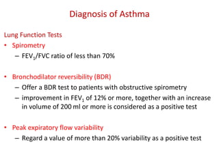 Bronchial Asthma and its clinical presentations | PPT