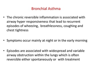 Bronchial Asthma and its clinical presentations | PPT
