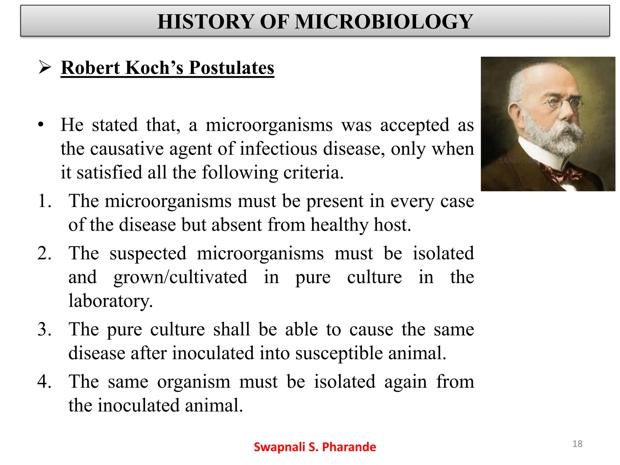 History of Microbiology- Pharmaceutical Microbiology | PDF