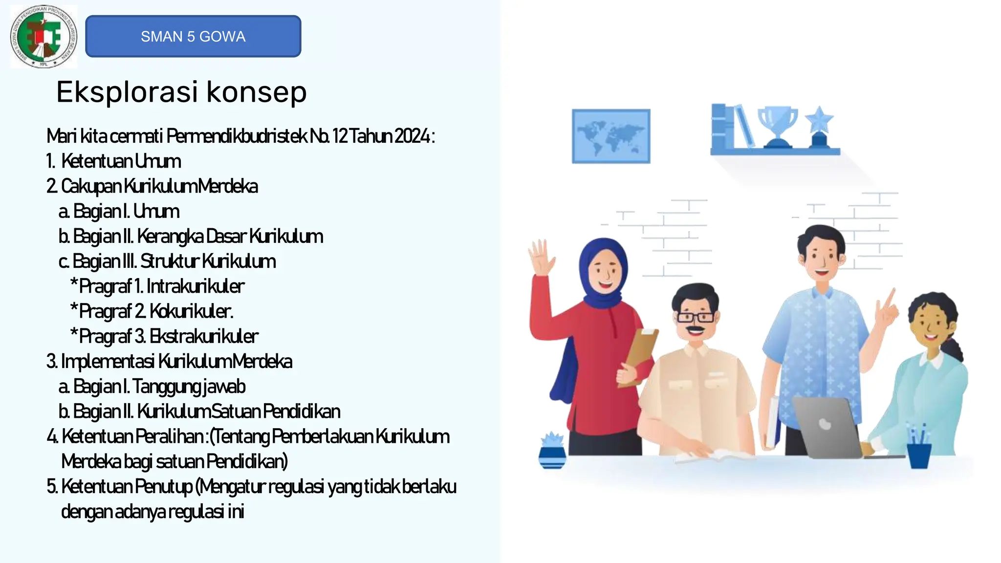 2. PPt Penyesuaian Struktur Kurikulum, Intrakurikuler, Kokurikuler, dan Ekstra kurikuler dengan ...
