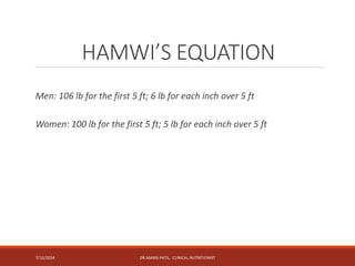 Menu Planning in clinical nutrition with exchange list | PPTX
