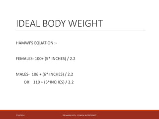 Menu Planning in clinical nutrition with exchange list | PPTX