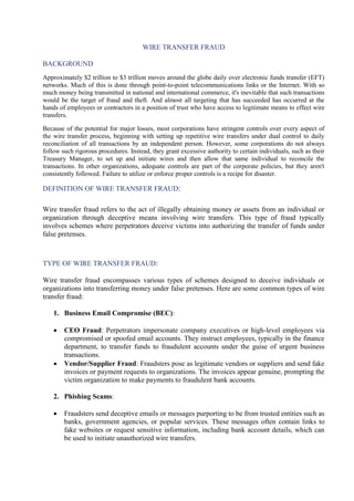 2. Research Paper on Wire Transfer Fraud.docx