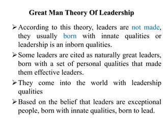 2. Theories of leadership.pptx for practitioners | PPT