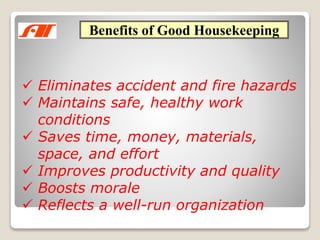 Housekeeping - A safe place to work for all | PPT