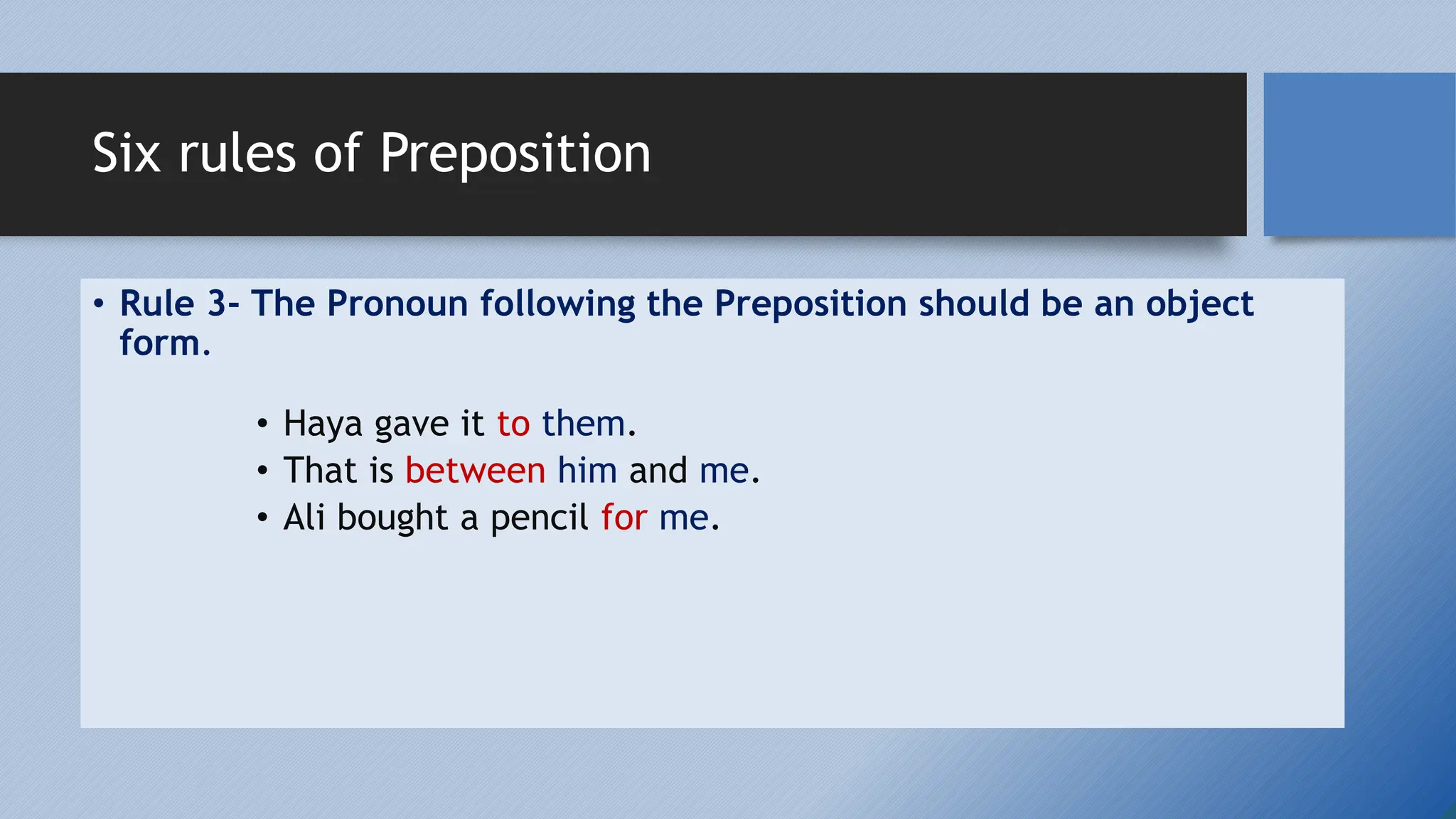 2. Prepositions English Grammar basic learning | PPTX