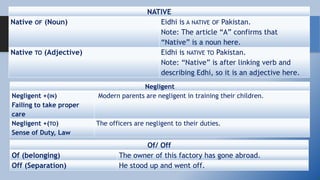 2. Prepositions English Grammar basic learning | PPTX