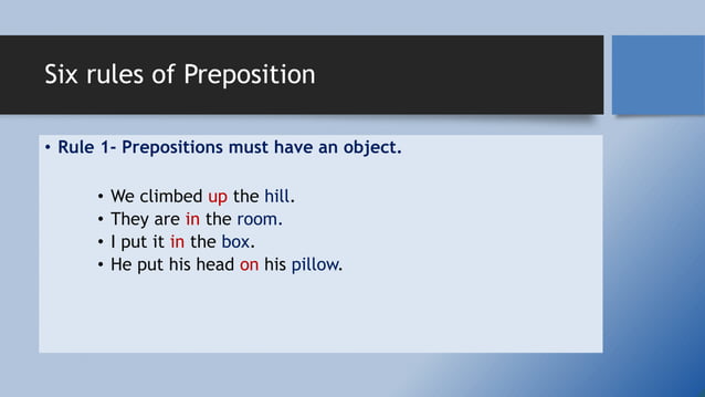 2. Prepositions English Grammar basic learning | PPTX