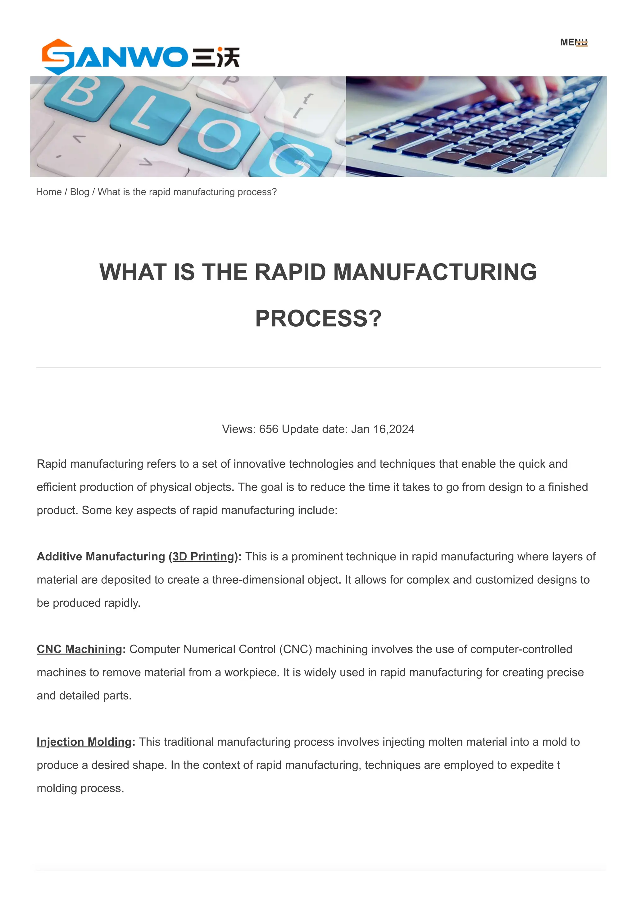 What is the rapid manufacturing process? | PDF