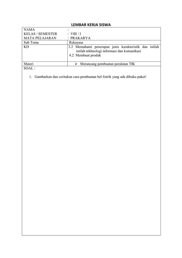2. LKS Prakarya Kelas 8 Sem I.docx...... | DOCX