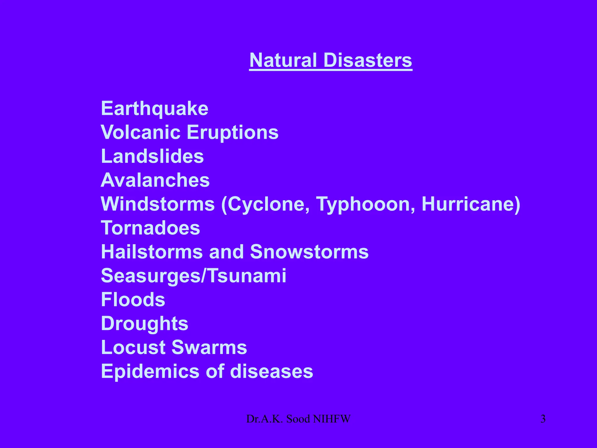 A Power Point Presentation about Disaster Management. | PPT