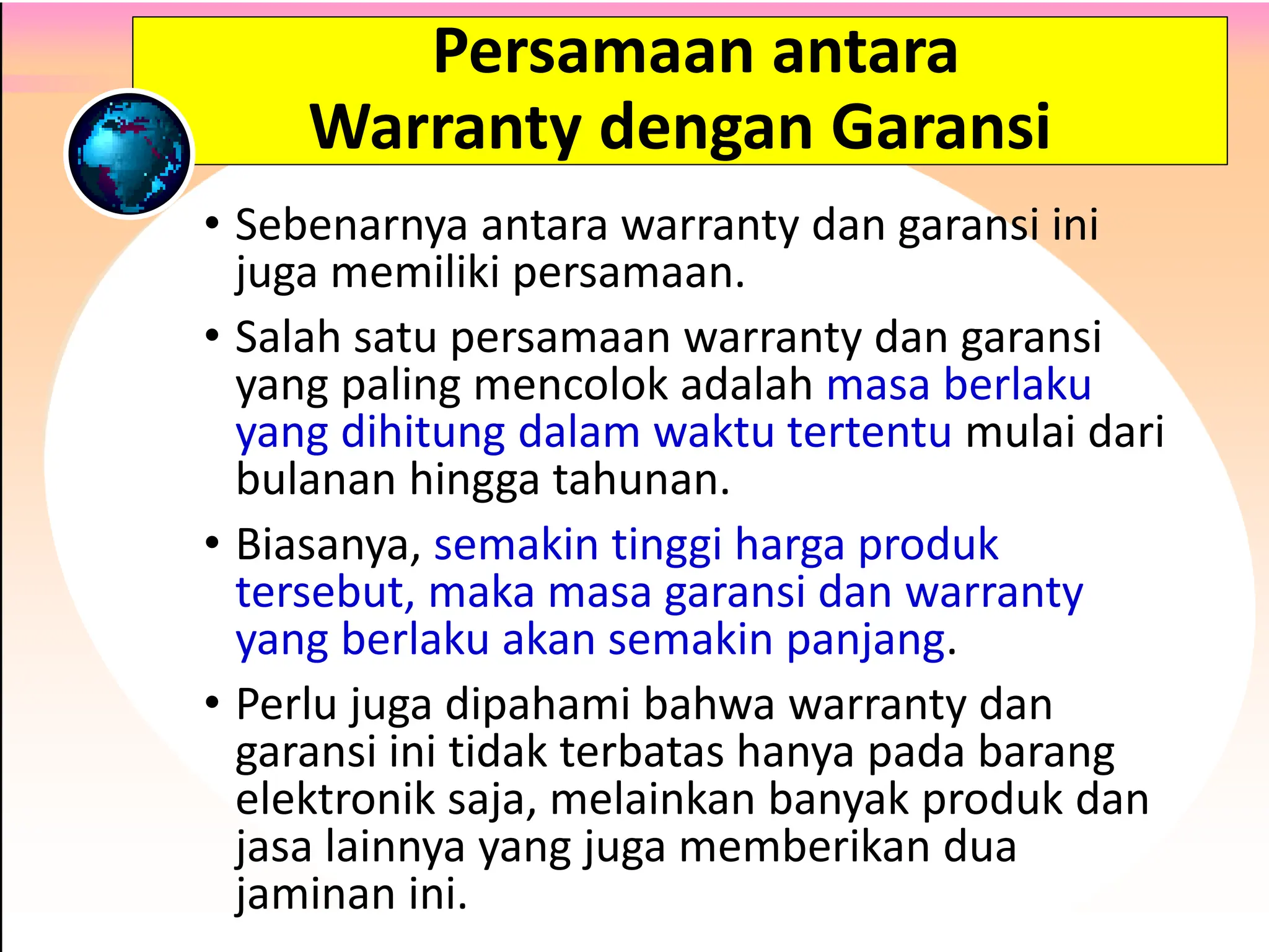 Pengertian dan Syarat Garansi dan Warranty _Pelatihan “Effective ...