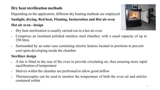 Study of methods of sterilization (Physical, Chemical and Mechanical) | PPT