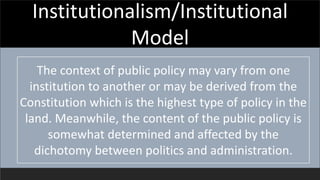 Public Policy Theories power point. define theory | PPTX