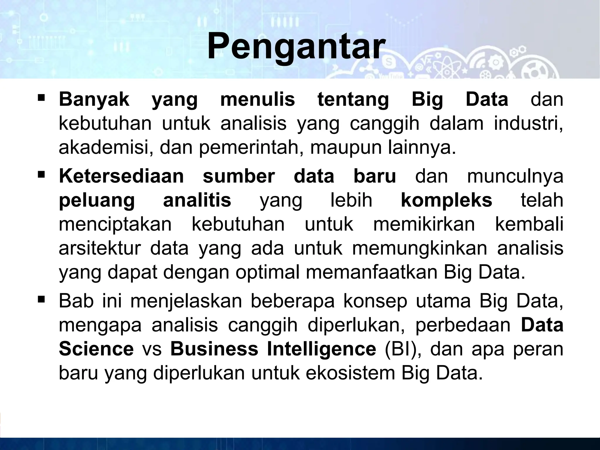 Pengantar Big Data: Konsep dan Implementasi | PPT