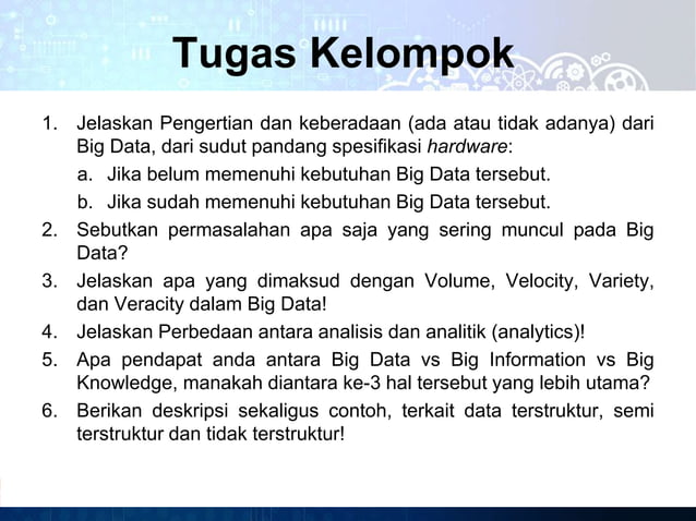 Pengantar Big Data: Konsep dan Implementasi | PPT