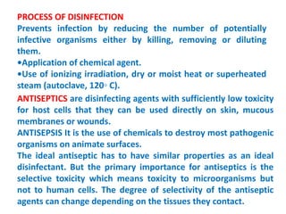 Antiseptic and Disinfectant-Introduction, Classification | PPTX
