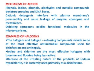 Antiseptic and Disinfectant-Introduction, Classification | PPTX
