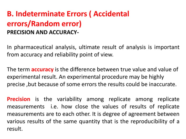 ERRORS- Introduction and classification- | PPT