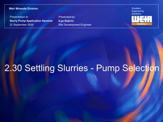 Pump Selection centrifugal pump for miscellaneous application | PPT
