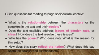 Literary REading through Sociocultural Context.pptx