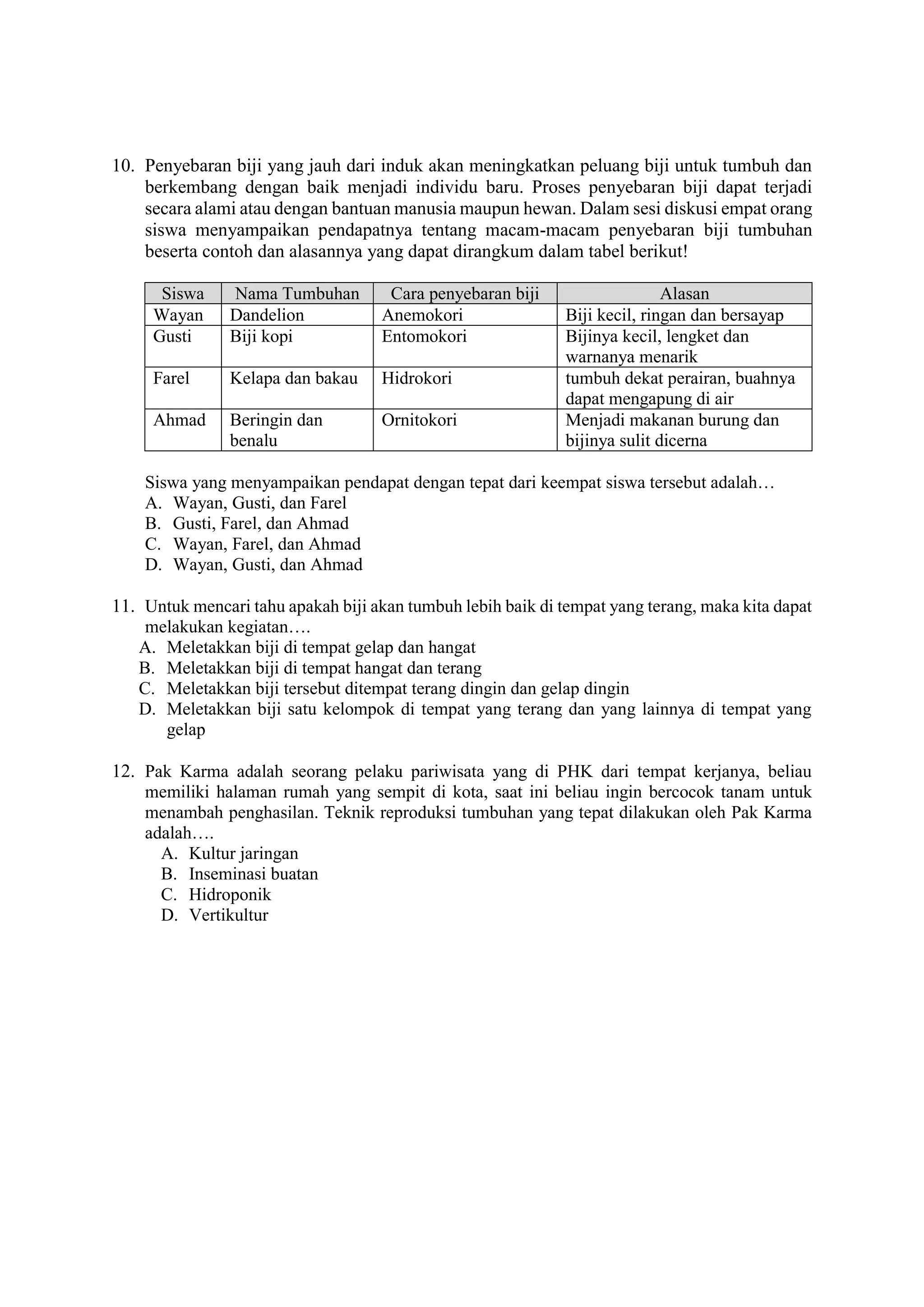 2. SOAL REPRODUKSI TUMBUHAN DAN HEWAN.docx