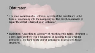 Maxillomandibular defects and treatment.pptx