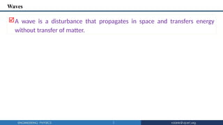 Waves engineering physics module one .ppsx