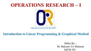 2. Introduction to LP & Graphical Method (1) (1).pptx