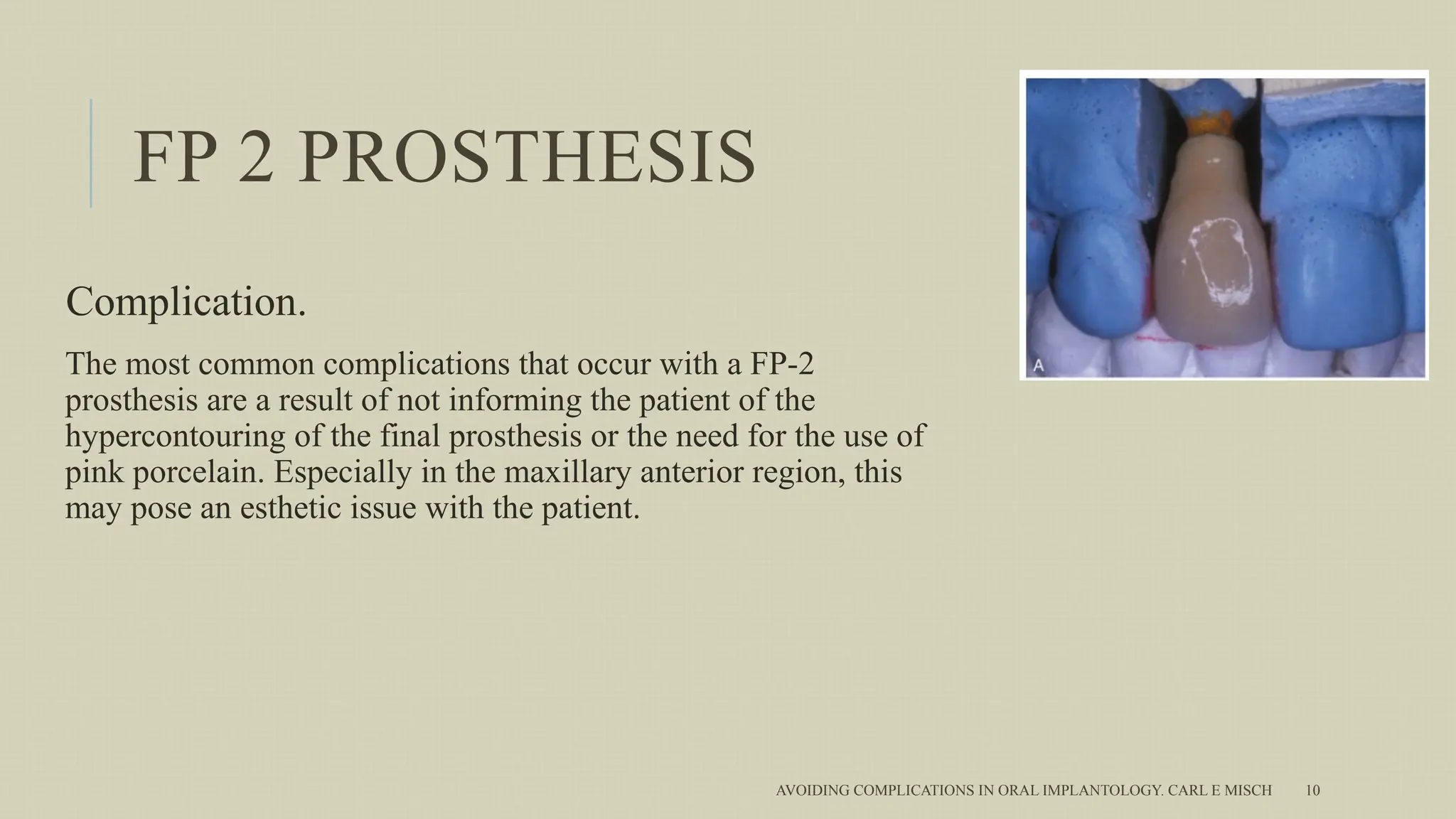 Complications and their management in implantology | PPTX