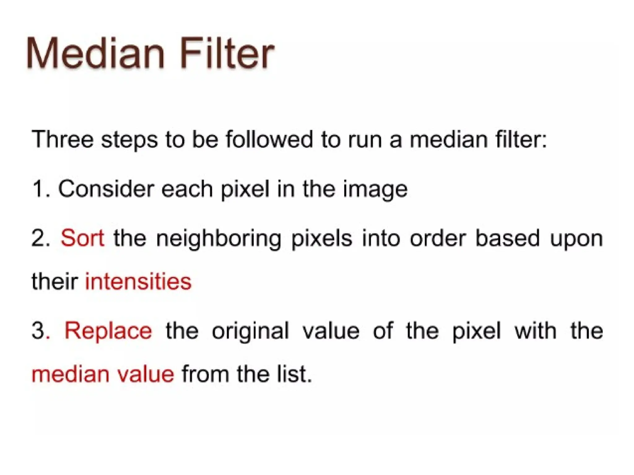 2.SPATIAL FILTERS TYPES AND ITS APPLICATIONS | PPT