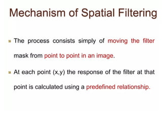 2.SPATIAL FILTERS TYPES AND ITS APPLICATIONS | PPTX