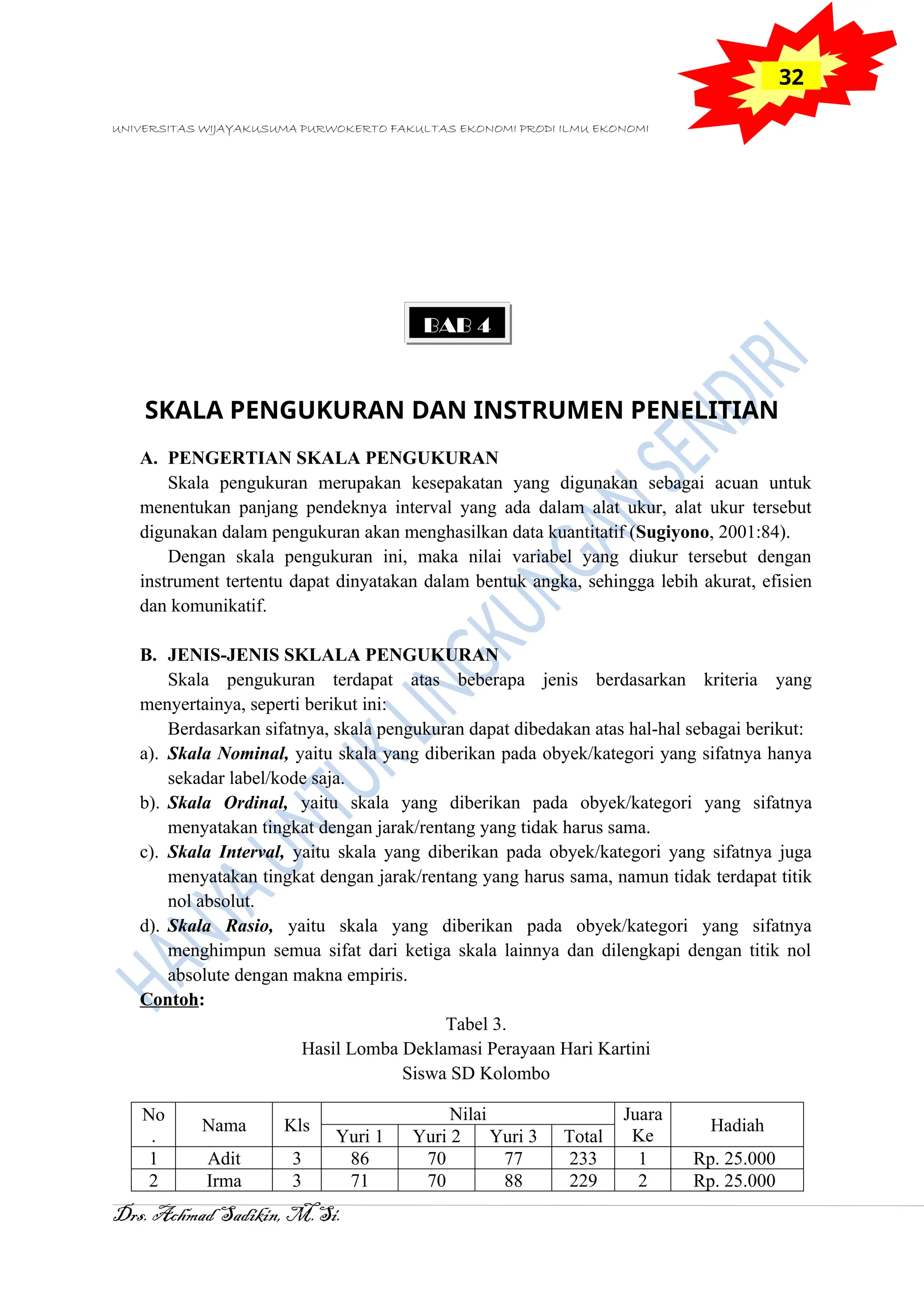 CONTOH BAB 3 METODOLOGI PENELITIAN QUARTO | PDF