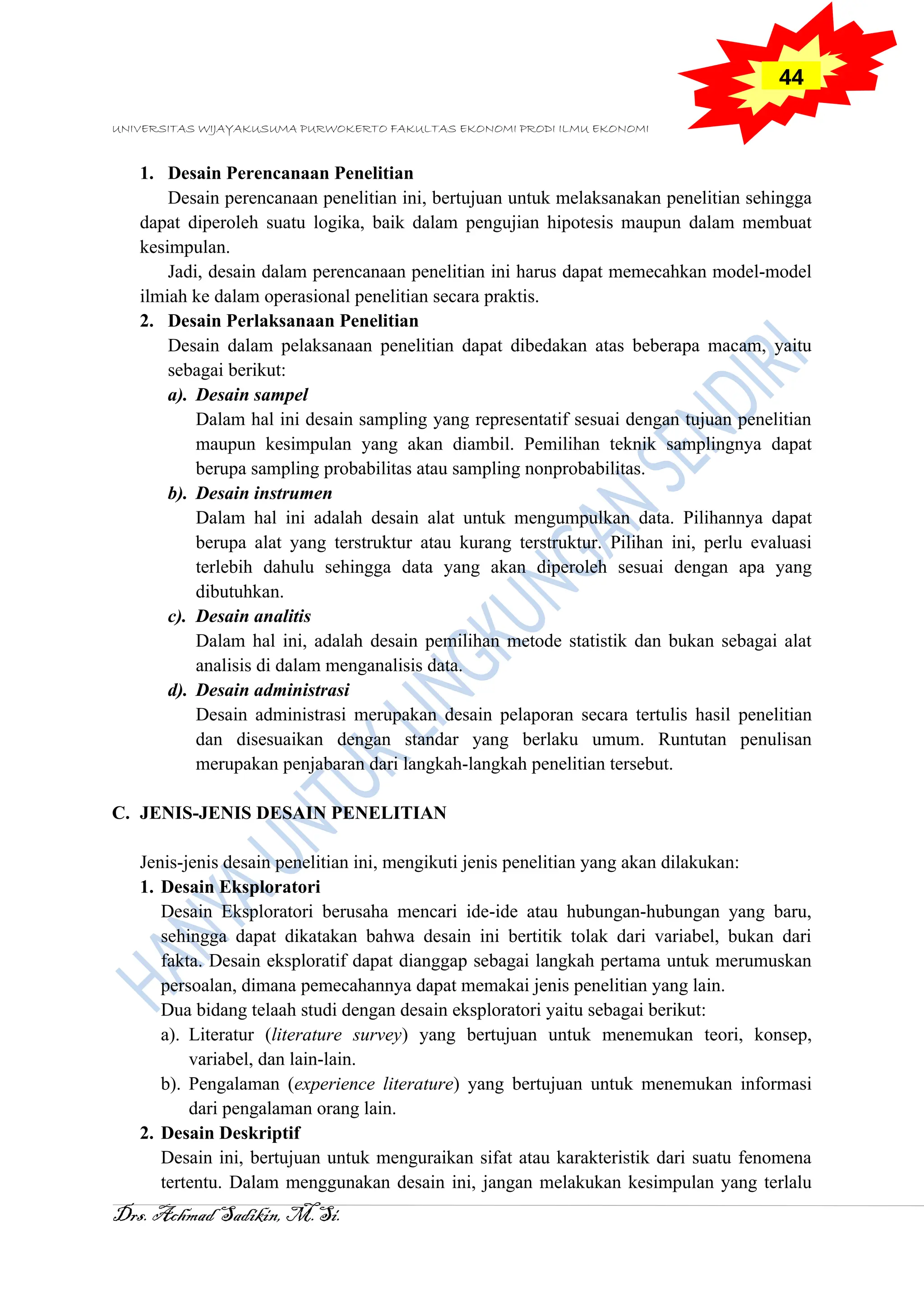 CONTOH BAB 3 METODOLOGI PENELITIAN QUARTO | PDF