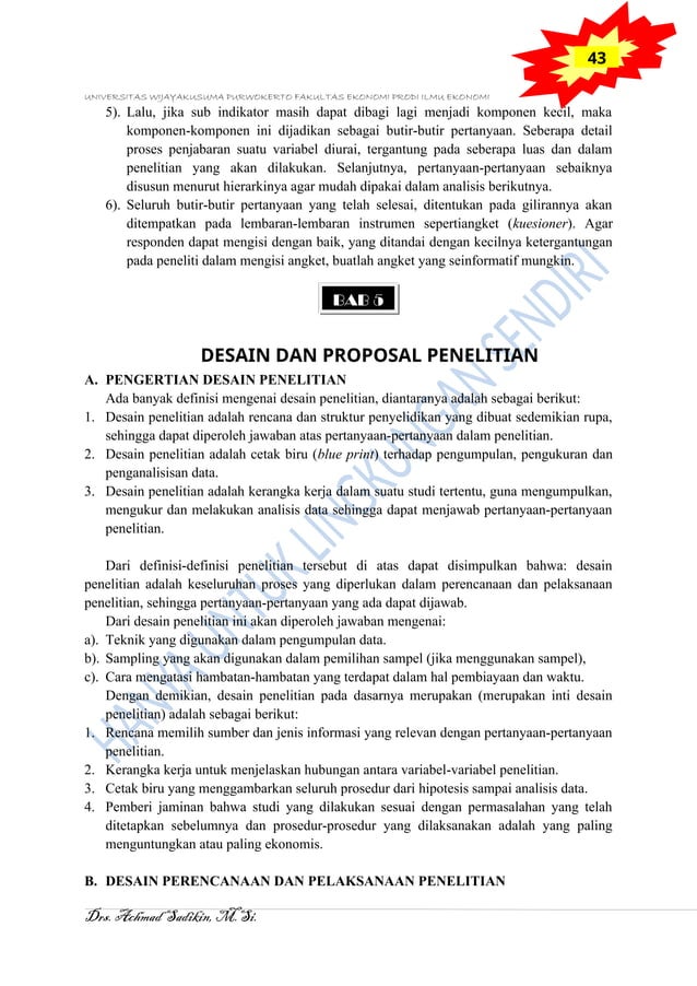 CONTOH BAB 3 METODOLOGI PENELITIAN QUARTO | PDF