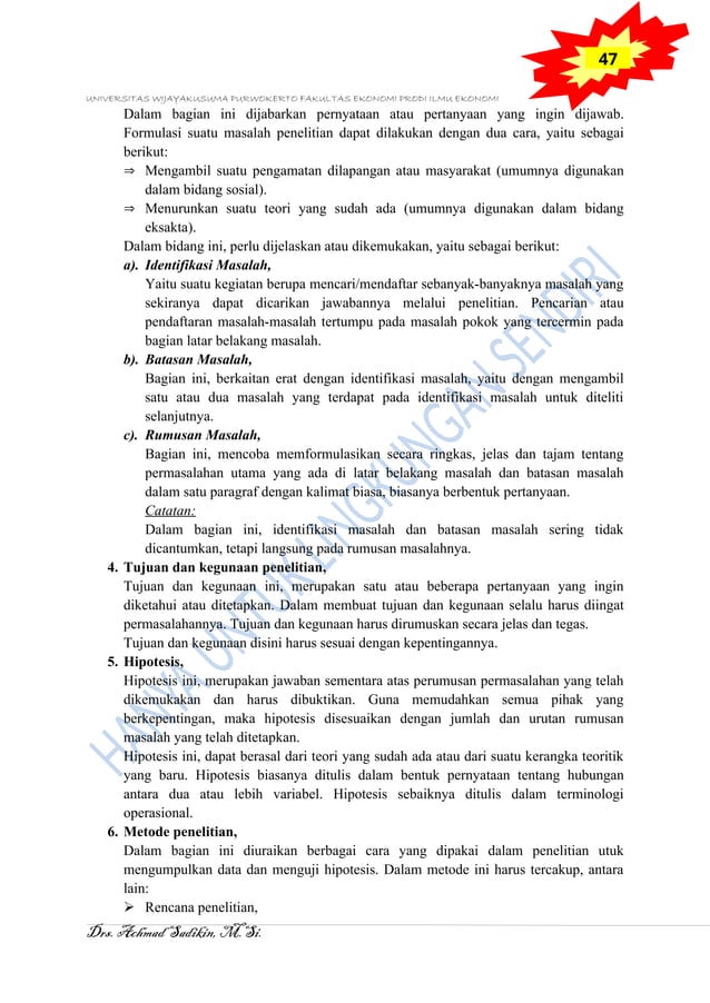 CONTOH BAB 3 METODOLOGI PENELITIAN QUARTO | PDF