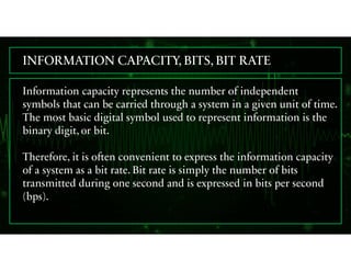 Information Capacity and Bit Rate for AM and FM | PPT