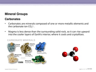 2. Earth Science Intro Types of Minerals | PPT