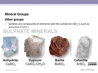 2. Earth Science Intro Types of Minerals | PPT