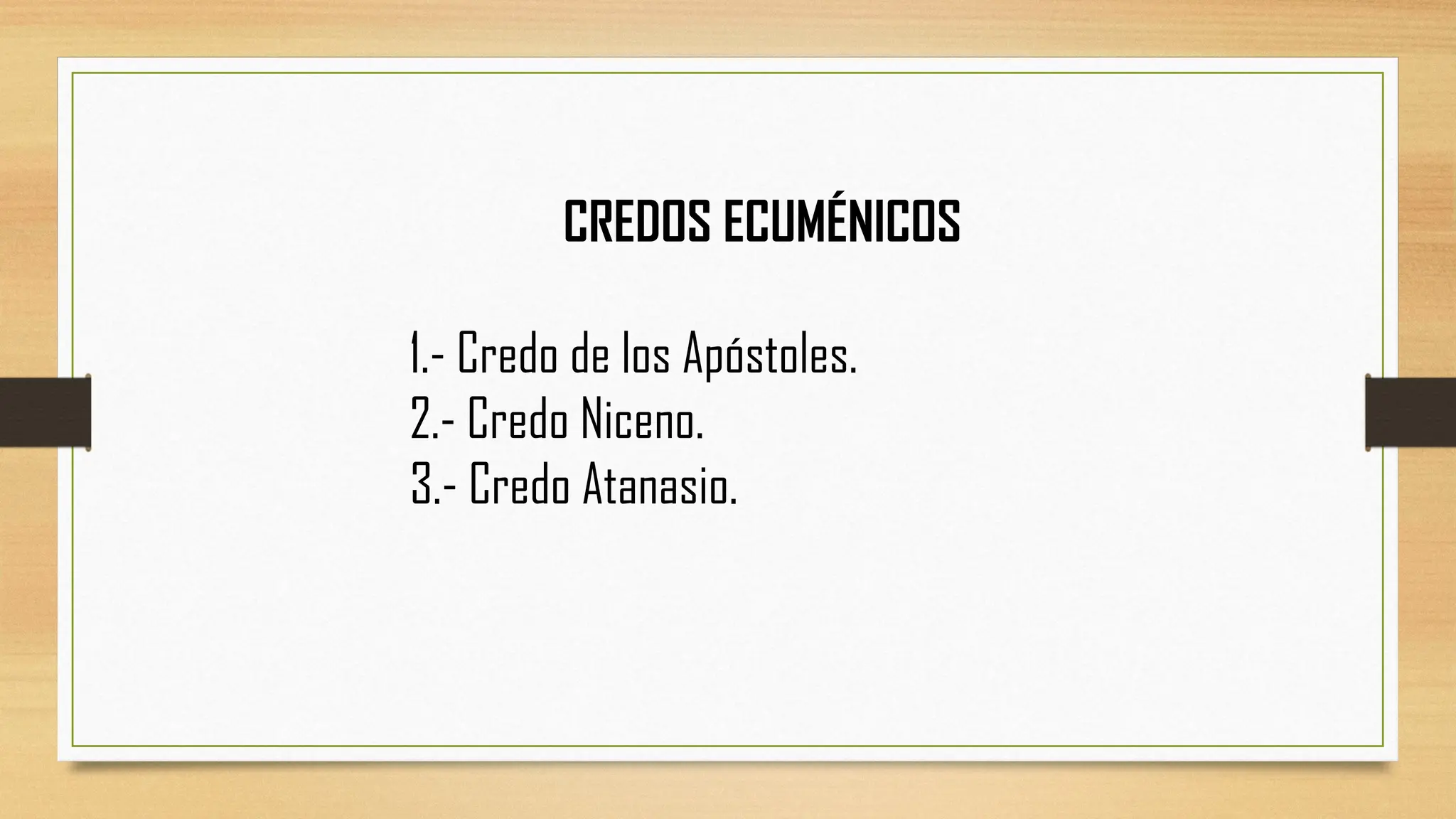 2.- EL CREDO DE LOS APÓSTOLES-DOCTRINA BASICA | PPTX