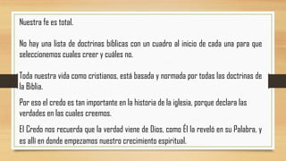 2.- EL CREDO DE LOS APÓSTOLES-DOCTRINA BASICA | PPTX