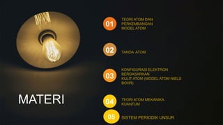 Menjelaskan mengenai struktur atom dan bagaimana atom terbentuk | PPTX
