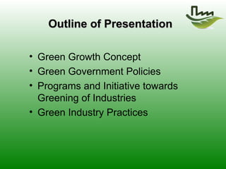 Green Technology on Green Government .ppt