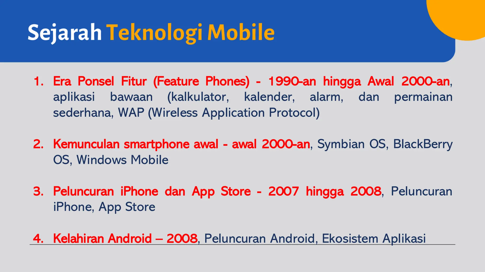 Pemrograman Aplikasi Mobile - 2 Pengantar Teknologi Mobile | PDF