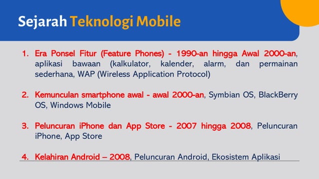 Pemrograman Aplikasi Mobile - 2 Pengantar Teknologi Mobile | PDF